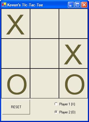 Kovan's Tic-Tac-Toe